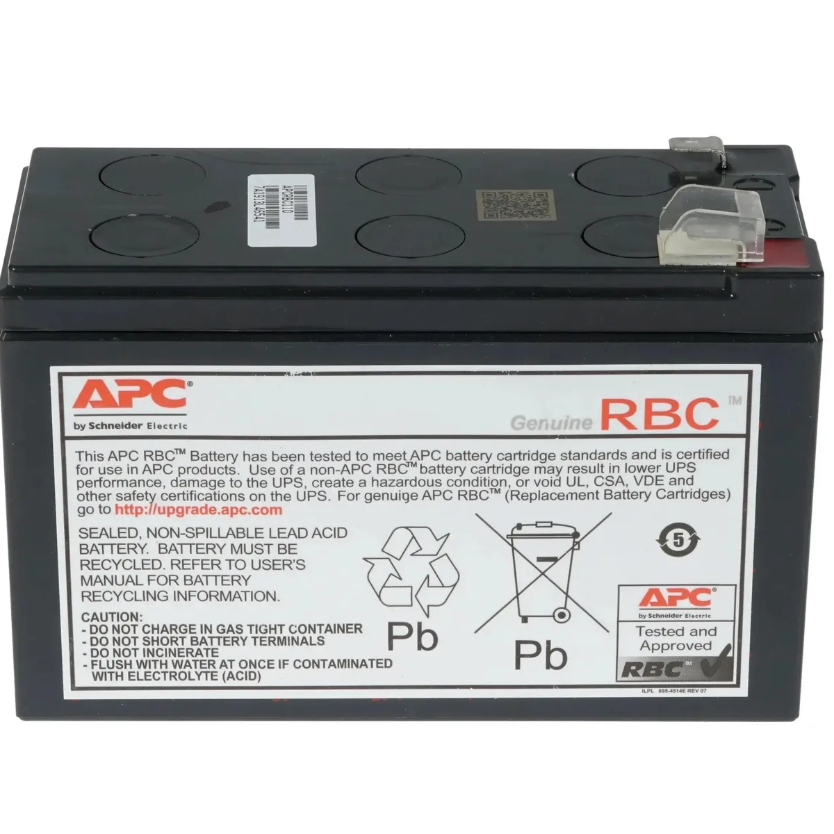 Аккумуляторная батарея для ИБП APC RBC110 APCRBC110 12V 7Ah, черный