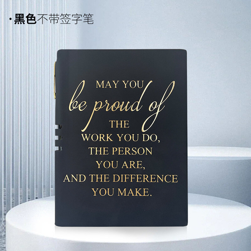 Блокнот Amazon с инстимтивным дизайном, слотом для ручки, кожаной обложкой, подарочный дневник Temu, в наличии, настраиваемый