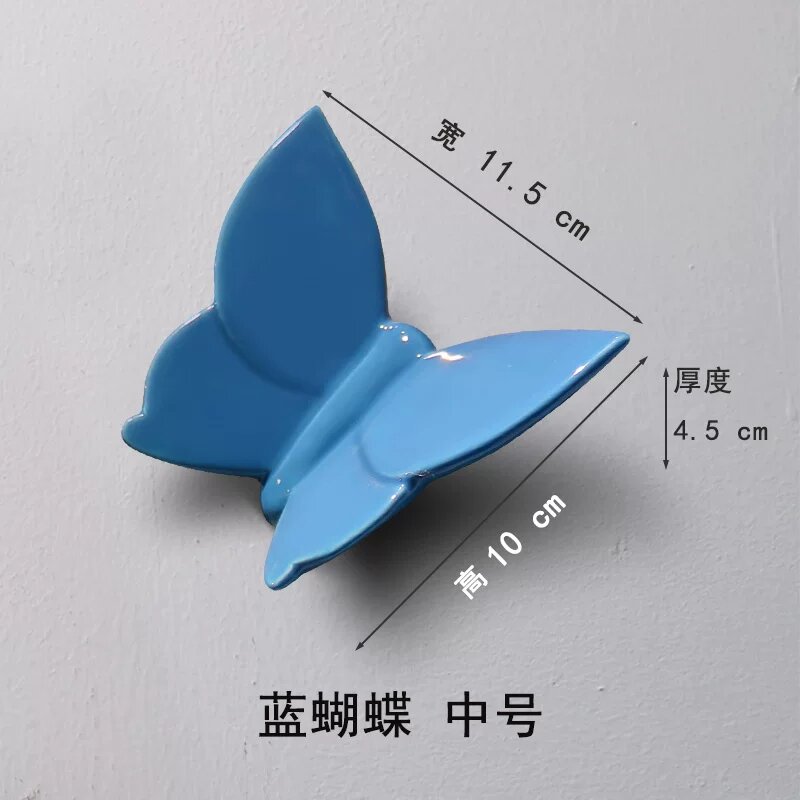 Керамическая 3D-панель в виде бабочки для декора стен в гостиничных номерах, фон для телевизора, украшение для спальни