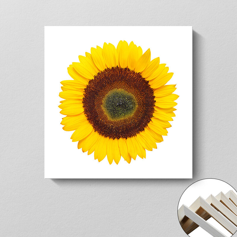 Корейская декоративная картина для гостиной, подсолнух, цветок подсолнуха, безрамная картина, B&B, квартира, спальня,
