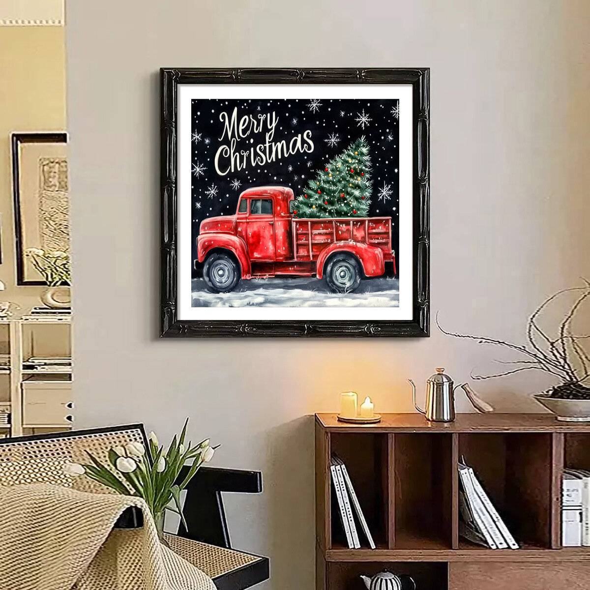 Рождественская картина с бриллиантами ручной работы для детей, высококачественная смоляная паста, DIY антистресс-арт