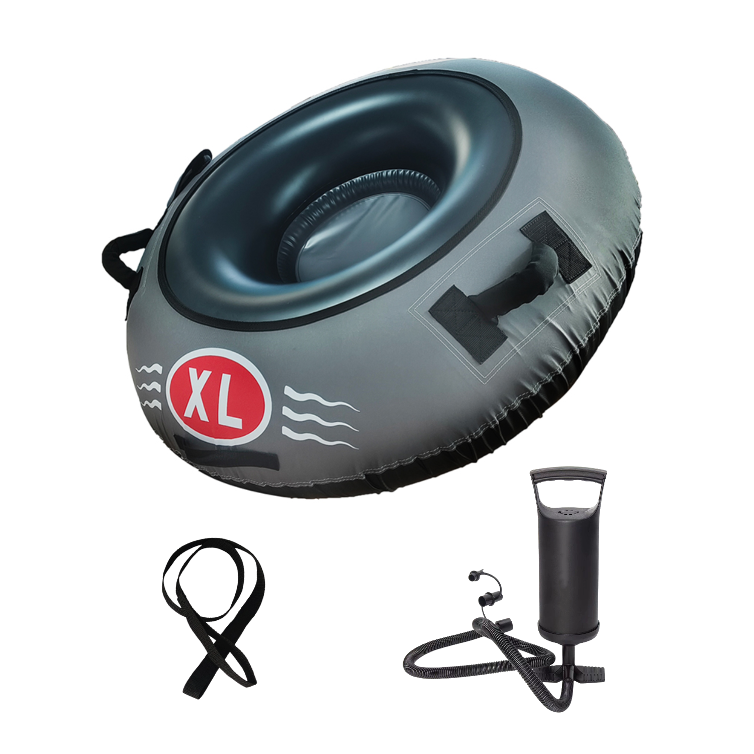 Гибкий подъемный снегоход, портативный снегоход, мягкий базис из оксфордской ткани с морозостойким утолщенным ПВХ внутренним патроном, размер 80*80см / 95*95см (опционально), количество 1 шт.