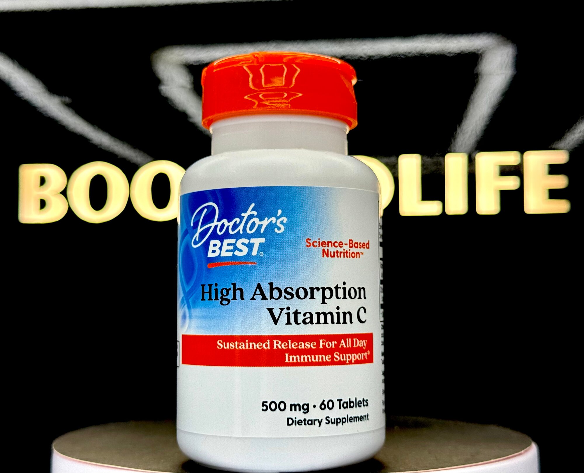 Витамин Doctors Best Hi Abs Vitamin C 500мг, для иммунитета, антиоксидантный, 60 таблеток