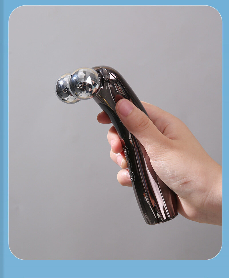 4D роликовый массажер для лица, устройство для похудения, 3D формирование лица, красота шеи, омоложение кожи лица, ручной электрический лифтинг V-лица