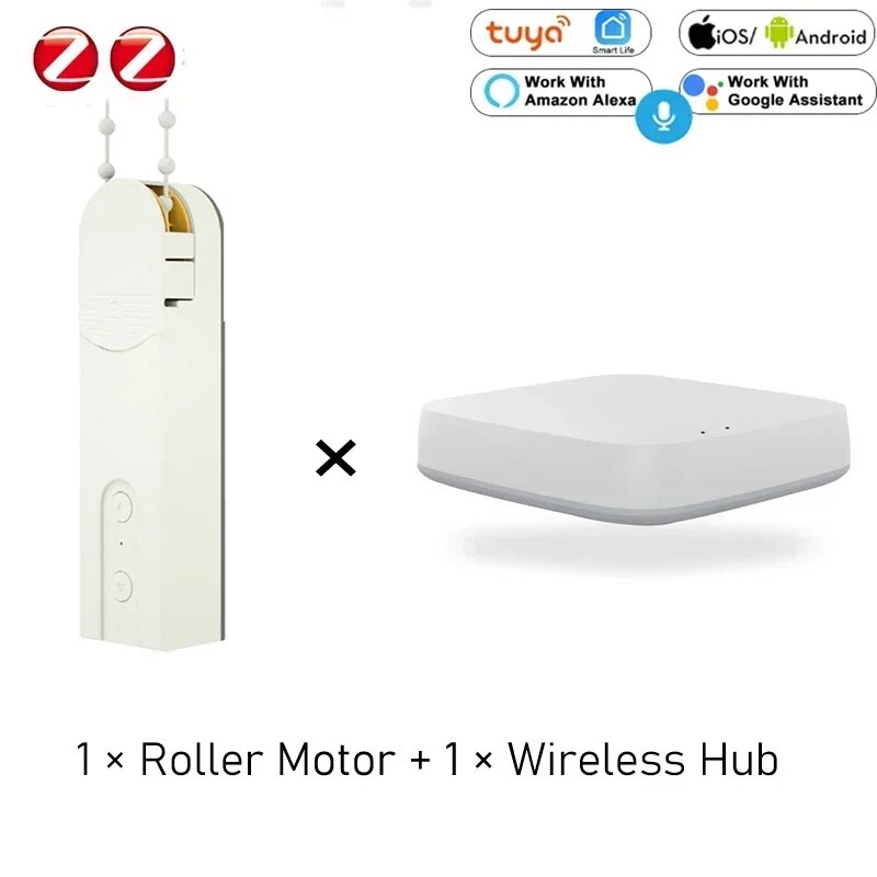 YIDI ZigBee моторные рулонные шторы с солнечной панелью Motor with Hub, EU Standard Motor