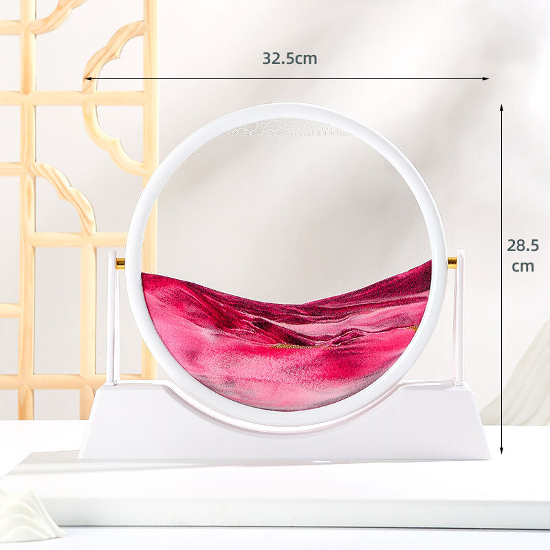 3D стереоскопическое искусство песка, потрясающие динамические песочные часы, снятие стресса, креативное украшение для гостиной, подарок на день рождения