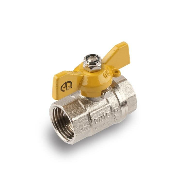 Кран ГАЗ ШАР 3/4 бабочка Г-Г AQUALINK