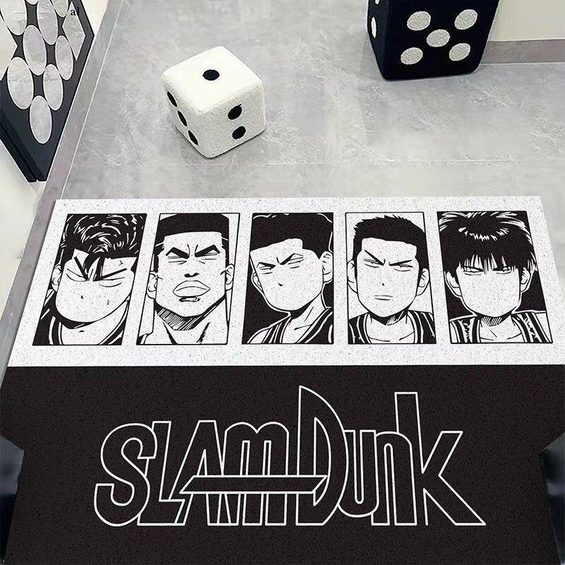 Sakuragi Hanamichi Slam Dunk Master Коврик для входной двери Шелковый круглый напольный коврик ПВХ Противоскользящий