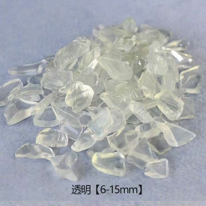 Основа для ландшафтного дизайна аквариума, нерегулярные стеклянные частицы, гидропонная поверхность для растений, ручная работа, креативные смешанные цветные стеклянные частицы