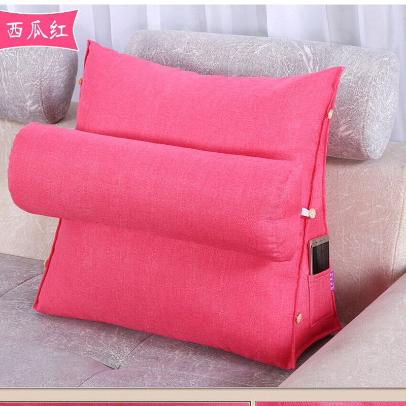 Треугольная подушка для кровати, подушка для спины, подушка для дивана, поясничная подушка, подушка для офисного сна, мягкая подушка татами, съемная и стираемая