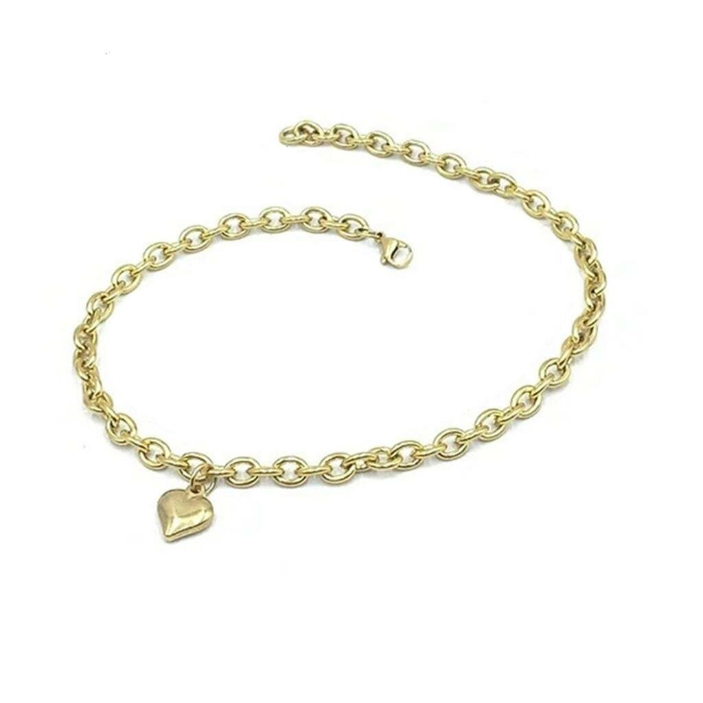 Ошейник для щенков и кошек с сердечком, Золото - 18