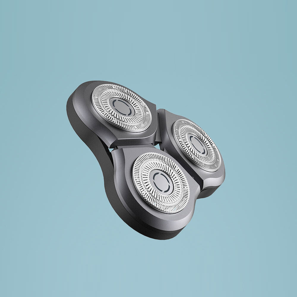 Бритвенная головка для водонепроницаемой электробритвы Xiaomi Mijia S300 S500 S500C с двухслойным лезвием из стали