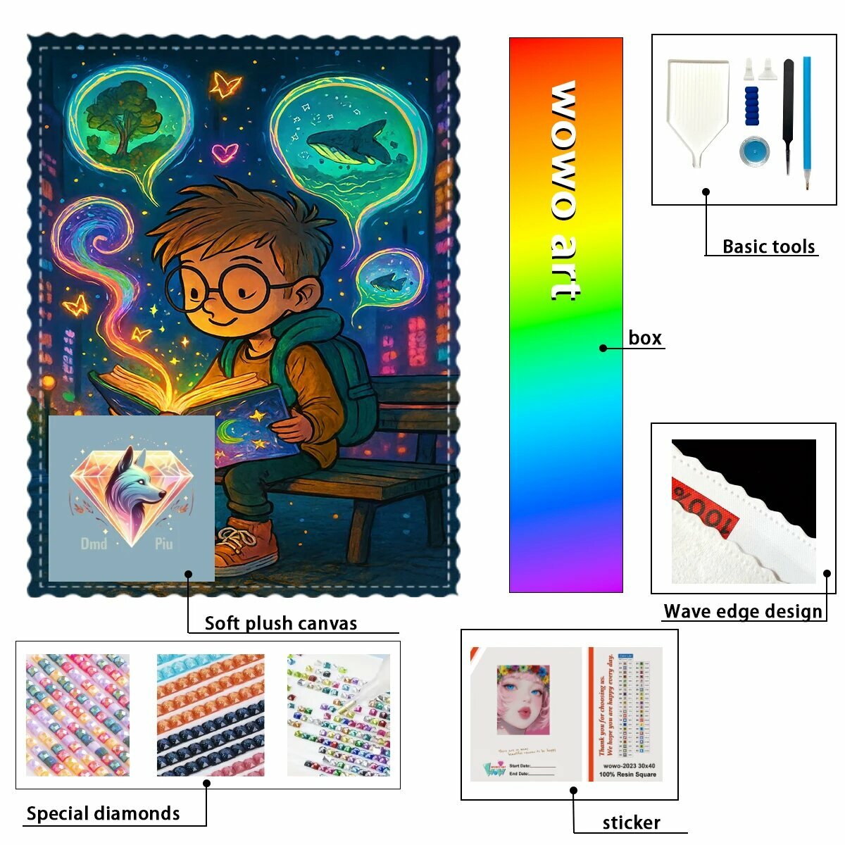 Алмазная живопись Piu Diamond Art Libros mágicos
