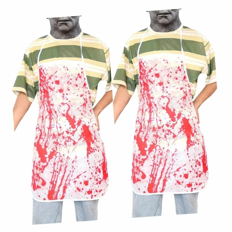 2 комплекта украшений для новой вечеринки на Хэллоуин, кровавые перчатки, носки с принтом крови, фартук, потому что маскарадный дорожный фартук
