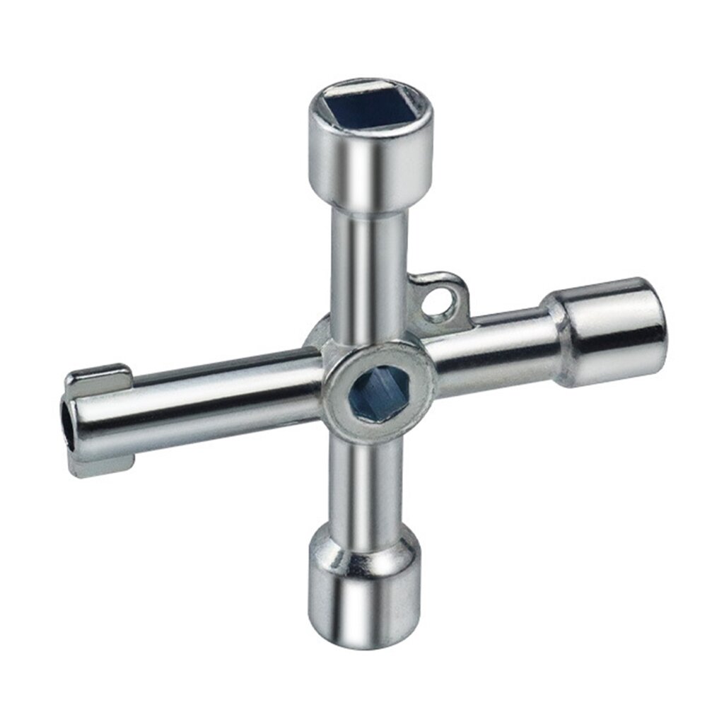 Professional Crossing Key Wrench Set For 5.3mm 6mm 8mm Square Holes 9mm Triangular 7mm Hexagonal Zinc Alloy Multipurpose Tool