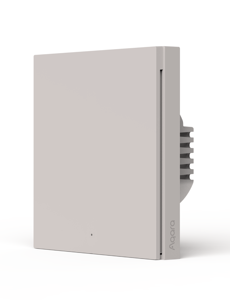 Умный выключатель одноклавишный с нейтралью Aqara H1 WS-EUK03_tp, тауп