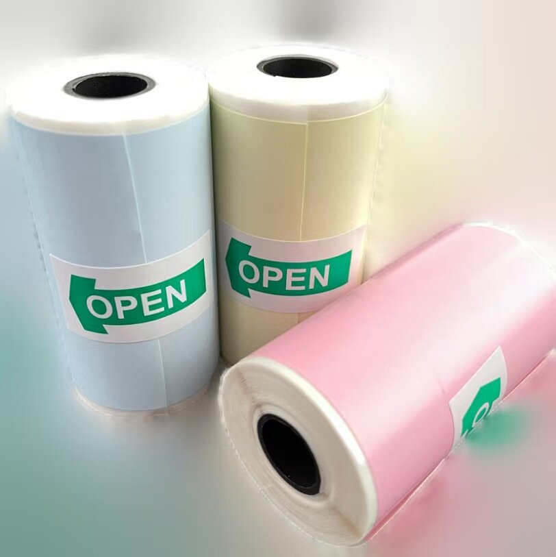 ⭐Термобумага для маленьких принтеров, Bluetooth, коррекция ошибок, карманная фотомашина для этикеток, цветная печать штрих-кодов⭐