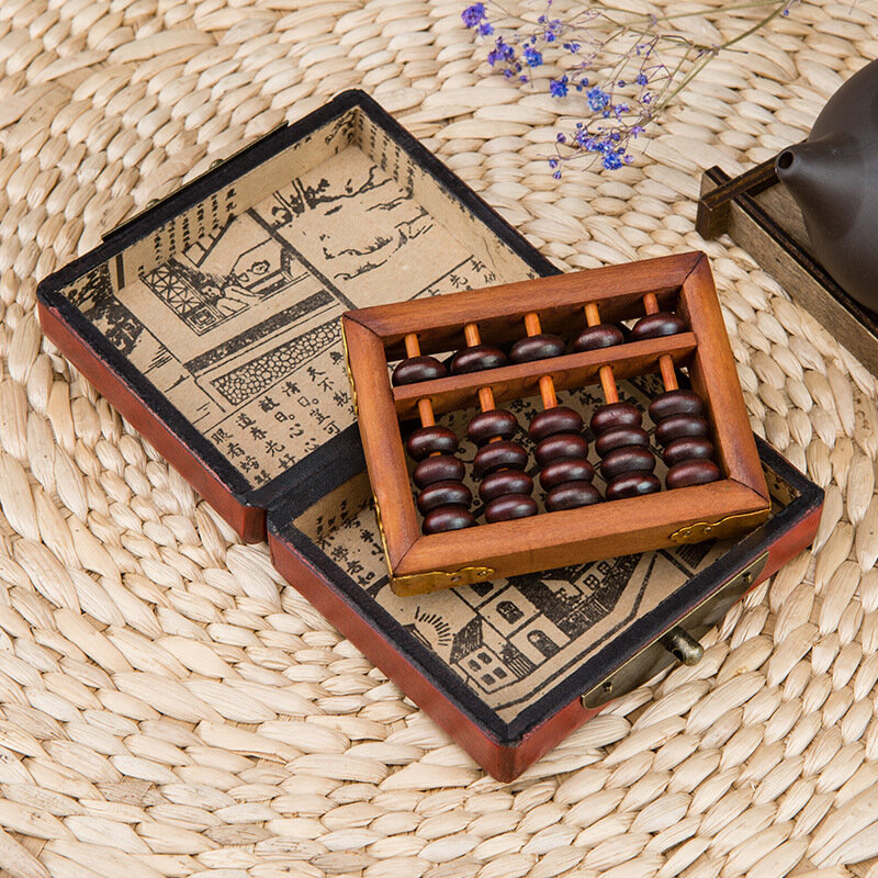 Старомодный 5-позиционный абакус, компактный и изысканный, абакус из массива дерева, подарочный абакус, прямая продажа от производителя, специальная цена