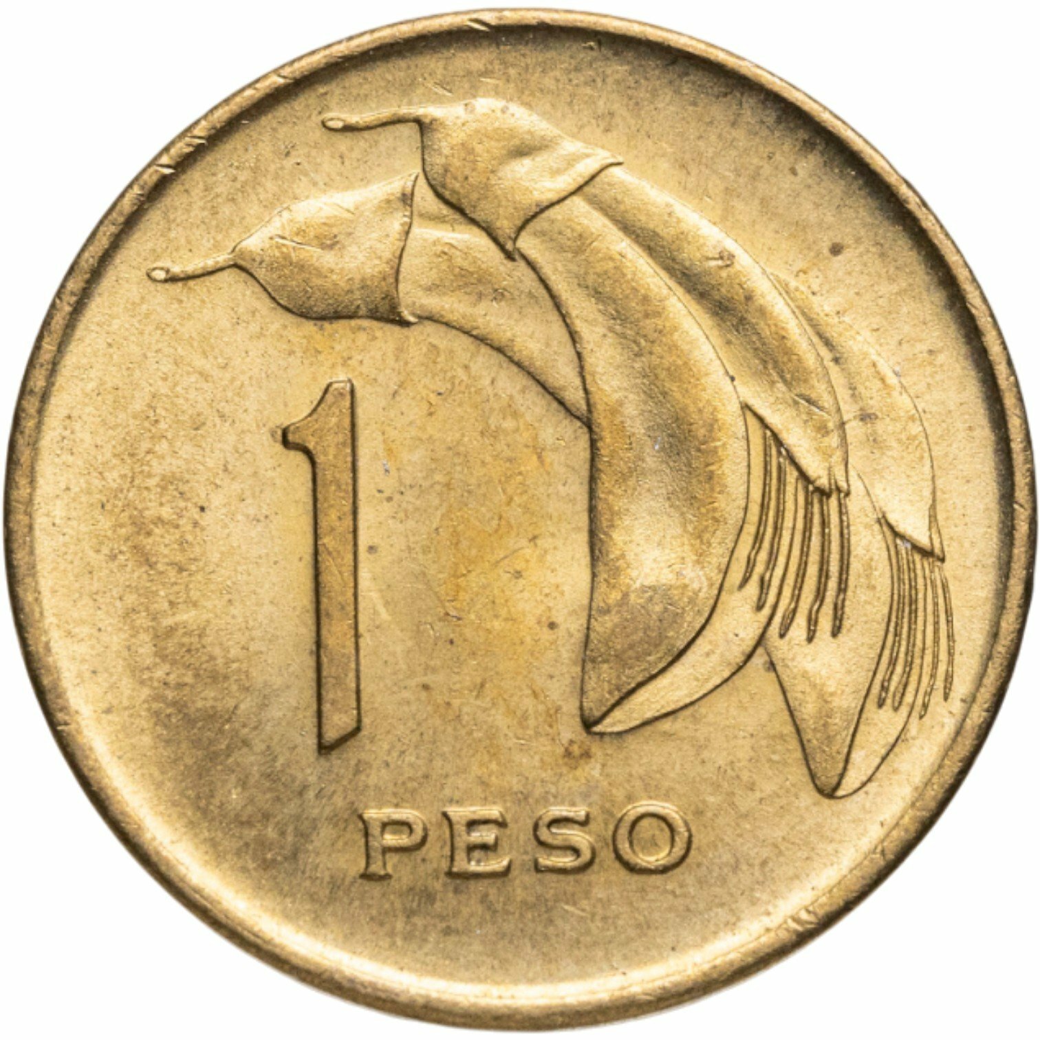 Уругвай 1 песо peso 1968, Латунь, в сохранности VF-XF