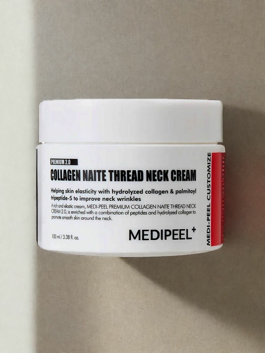 Лифтинг-крем для шеи с пептидами и коллагеном Medi-Peel Premium Collagen Naite Thread Neck Cream 2.0 100мл11