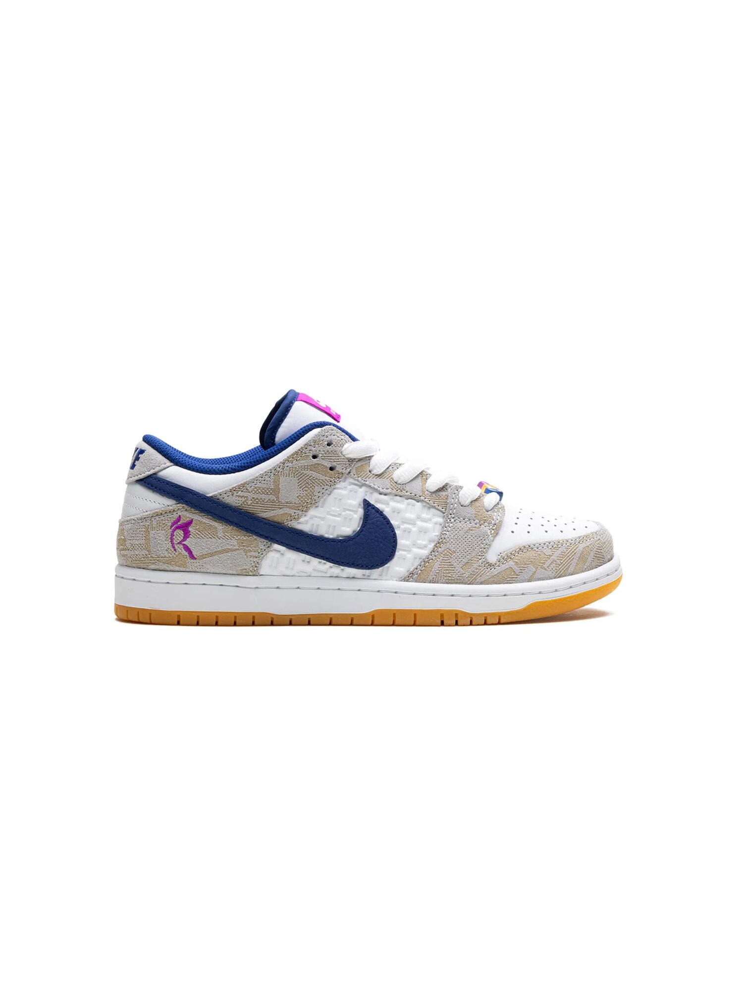 Кроссовки NIKE SB Dunk, размер 7.5 US, серебристый