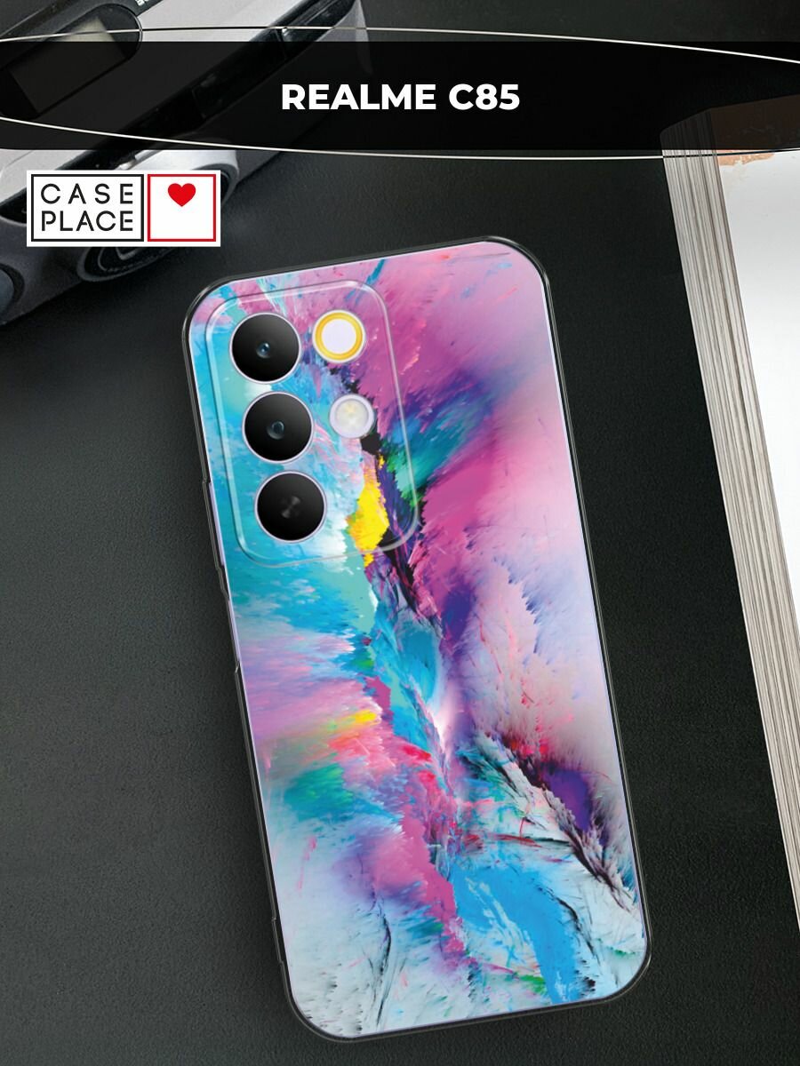 Силиконовый чехол на Realme C85 / Реалми C85 с принтом Абстракция 29