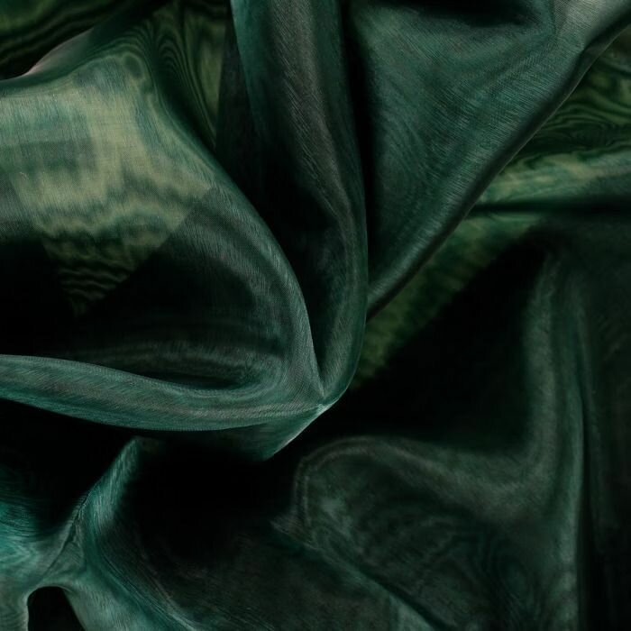 Органза Hematite (темно-зеленый) 500*140 см