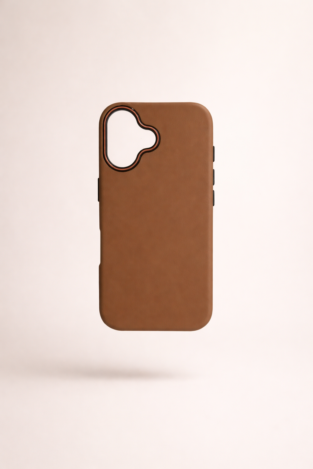 Чехол для iPhone 17 Soft Touch, ударопрочный силикон, матовый коричневый, тонкий