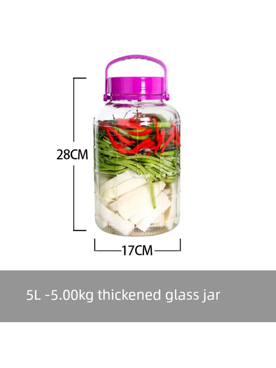 Стеклянная банка (10 кг, утолщенная, без крана)