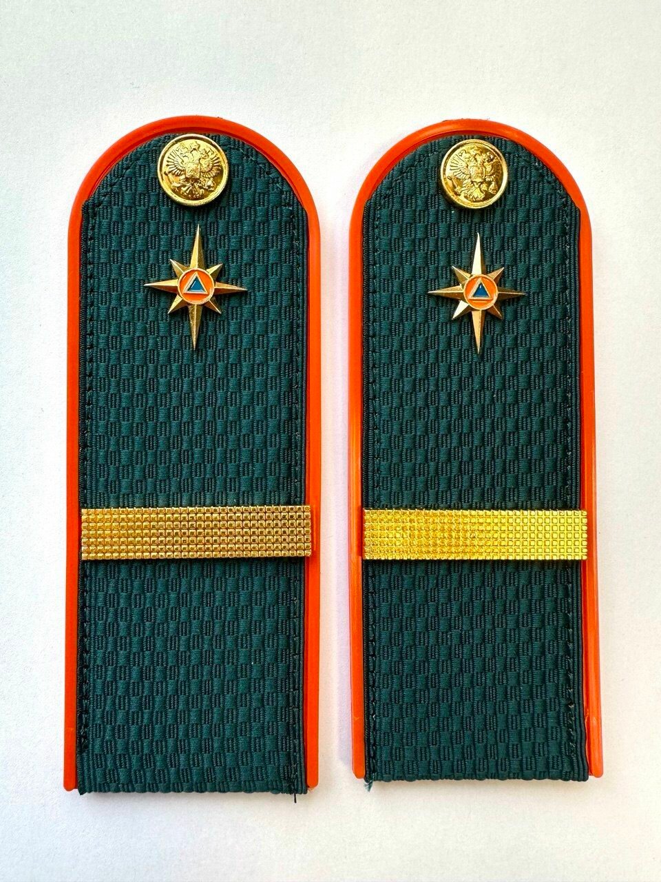 Погоны МЧС с фурнитурой звание Ефрейтор пластиковые