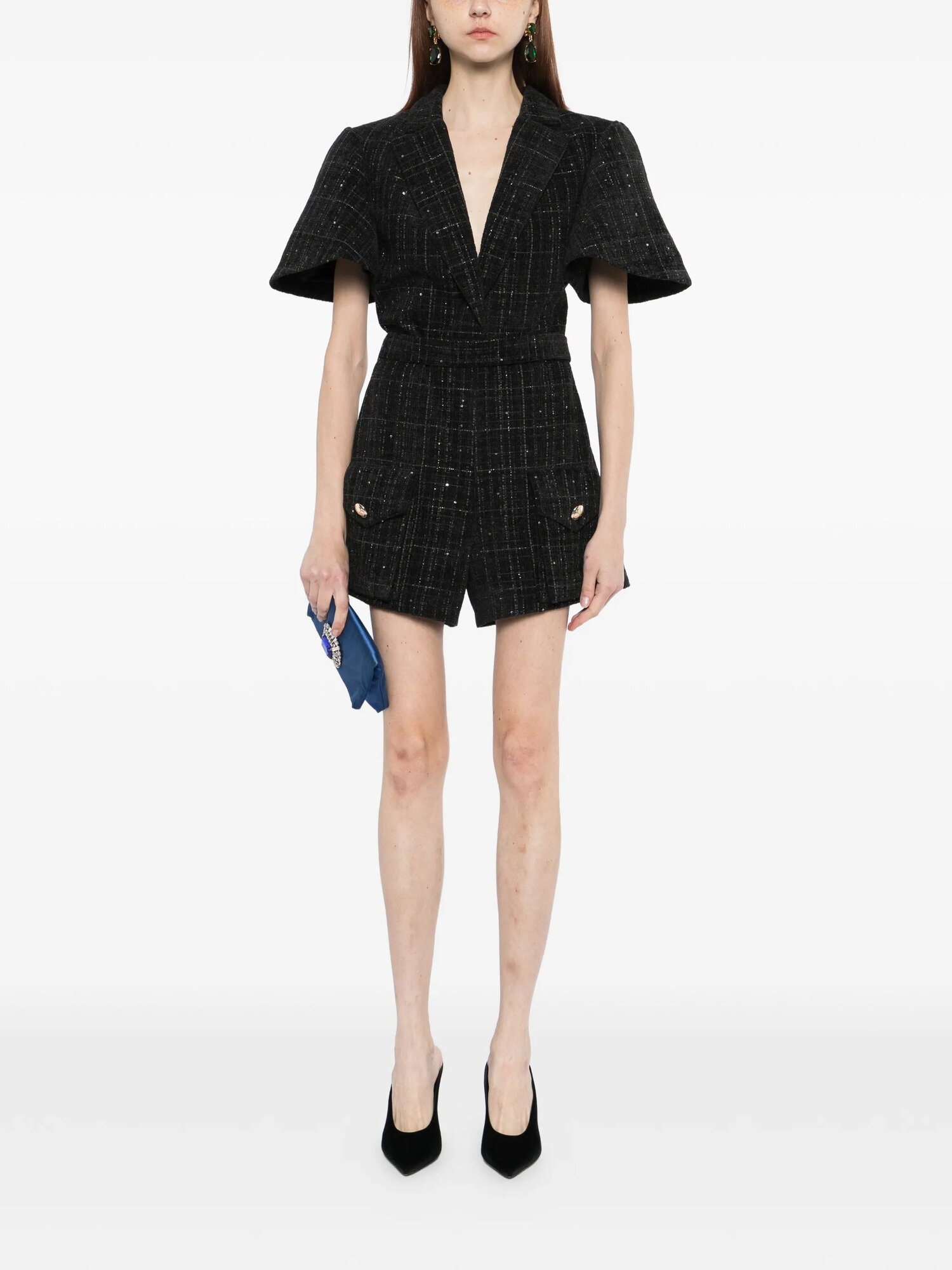 Комбинезон SAIID KOBEISY Tweed short jumpsuit, размер 38 — фото 1