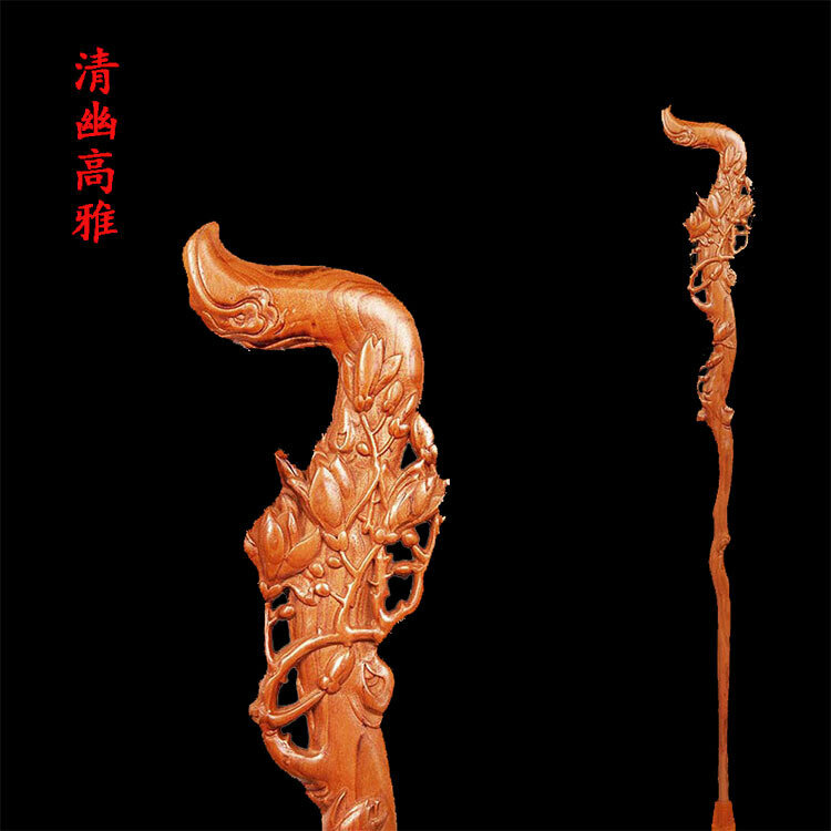 Прямые поставки от производителя: трость с головой дракона из персикового дерева, трость для пожилых, трость для ходьбы, деревянная трость, ручная работа