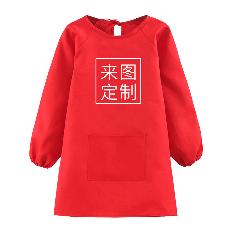 Детский комбинезон для рисования, водонепроницаемый детский сад с длинными рукавами, художественный Детский фартук,