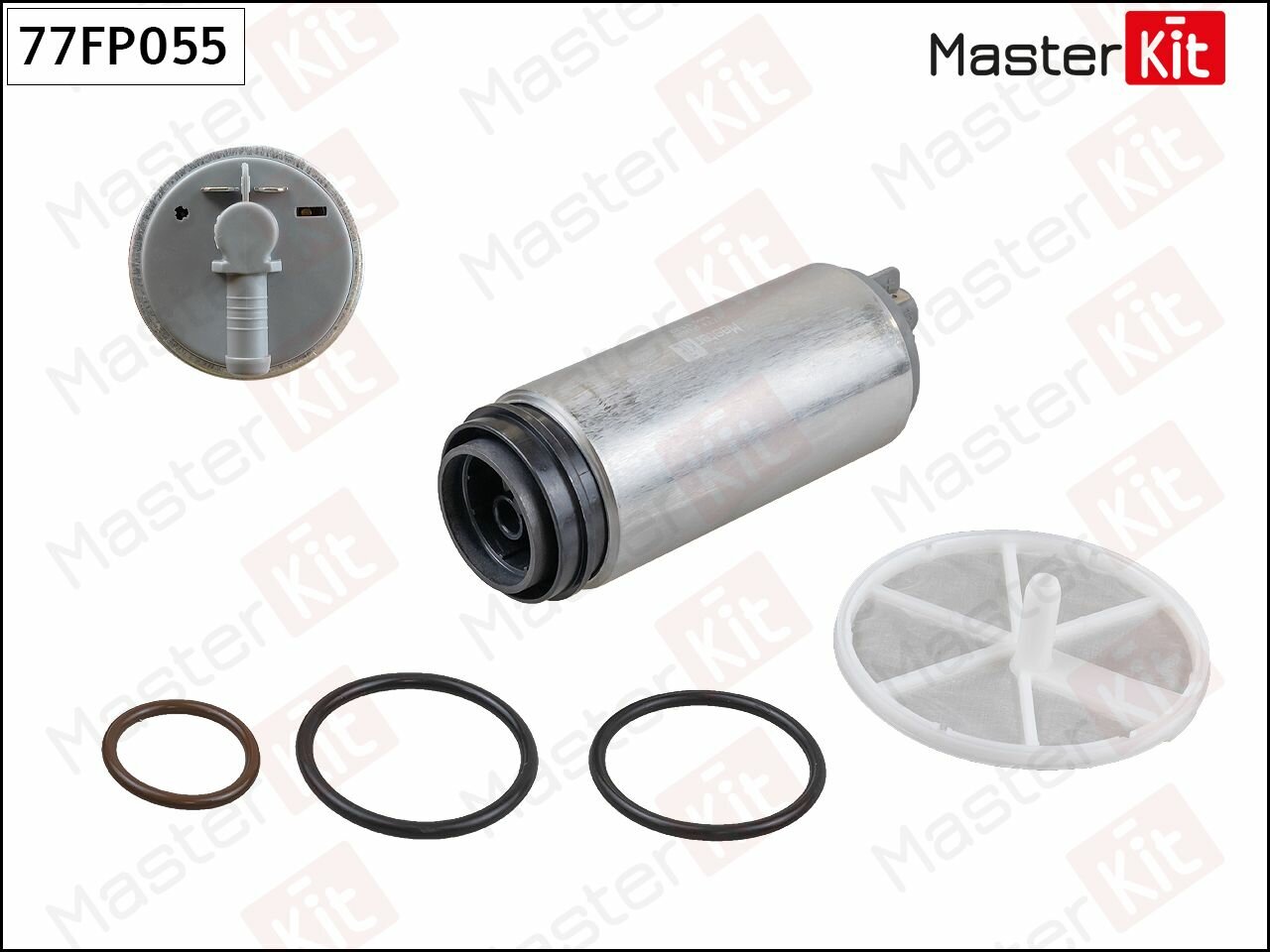 Насос топливный Audi A38P1 03-13Skoda Fabia II542 06-14VW Bora1J2 98-13 4bar MasterKit 77FP055