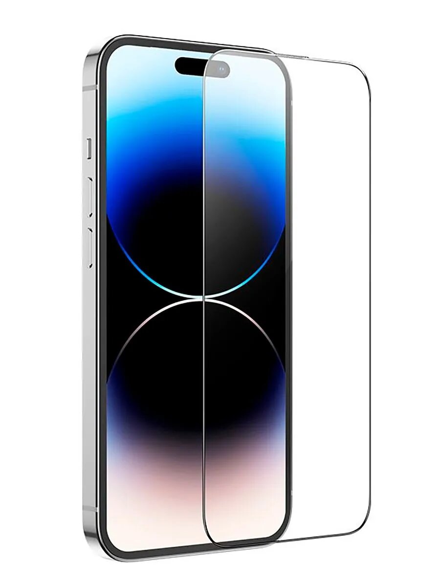 Защитное стекло Hoco G1 iPhone 14 Pro, ударопрочное, 3D, цвет черный