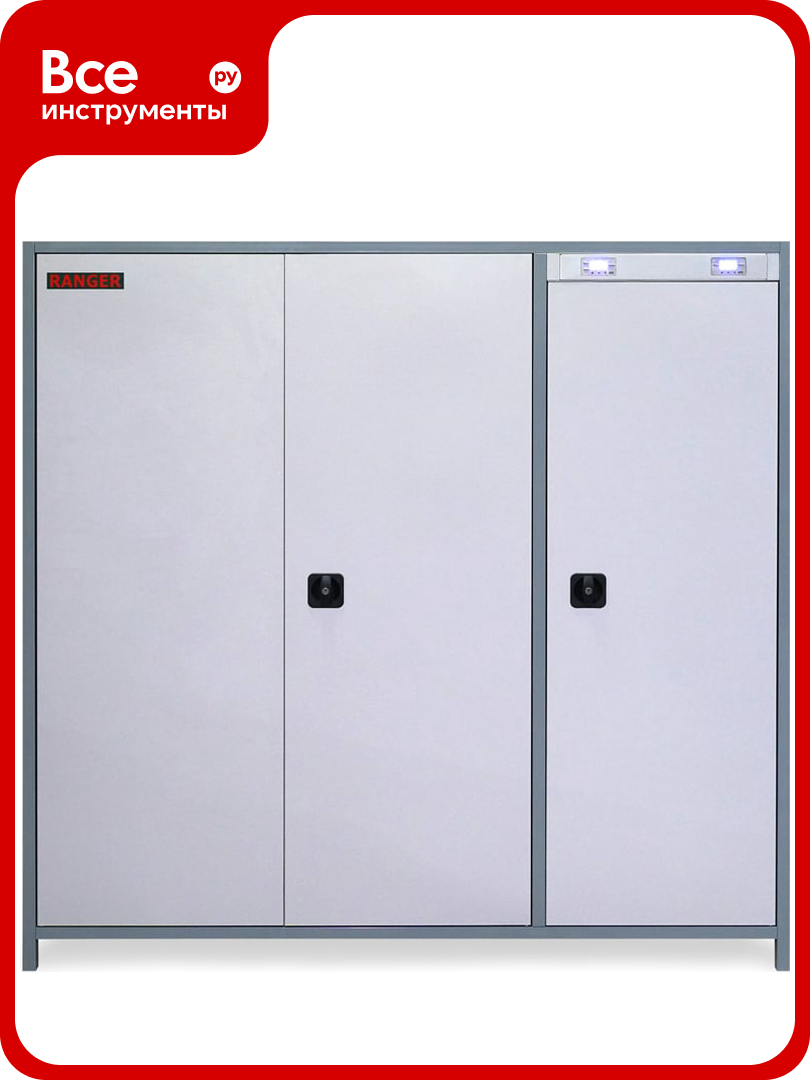 Сушильный шкаф для одежды и обуви ШСО RANGER-8 профессиональный металлический, напольный, с ригельным замком‑ручкой