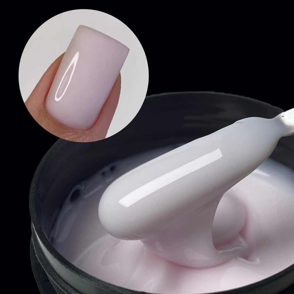 Jillnails натуральный молочно-розовый гель для наращивания ногтей 100 мл WHITE