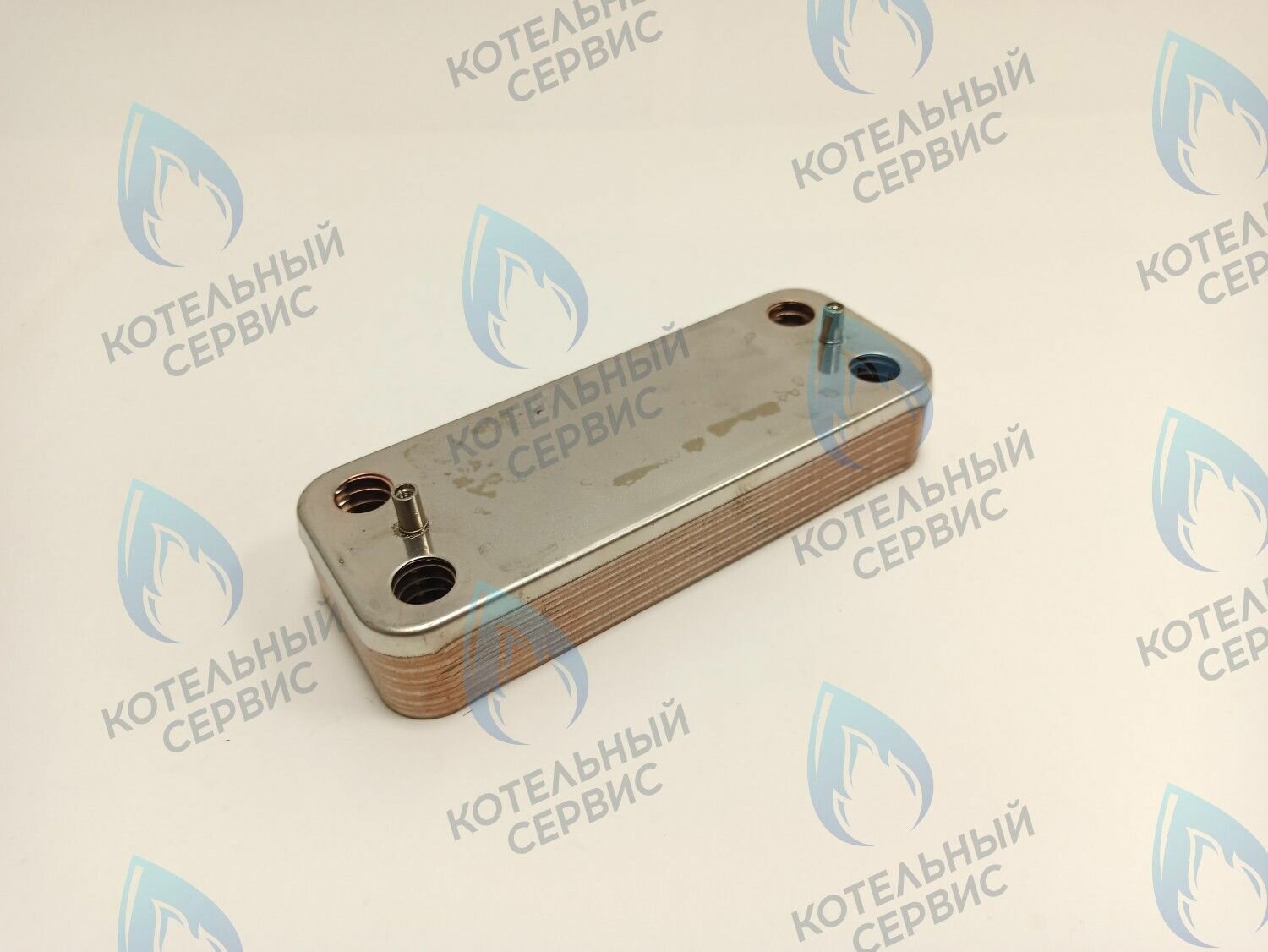 Теплообменник ГВС вторичный 12 пластин FERROLI, GAZECO, ROC, KOREASTAR