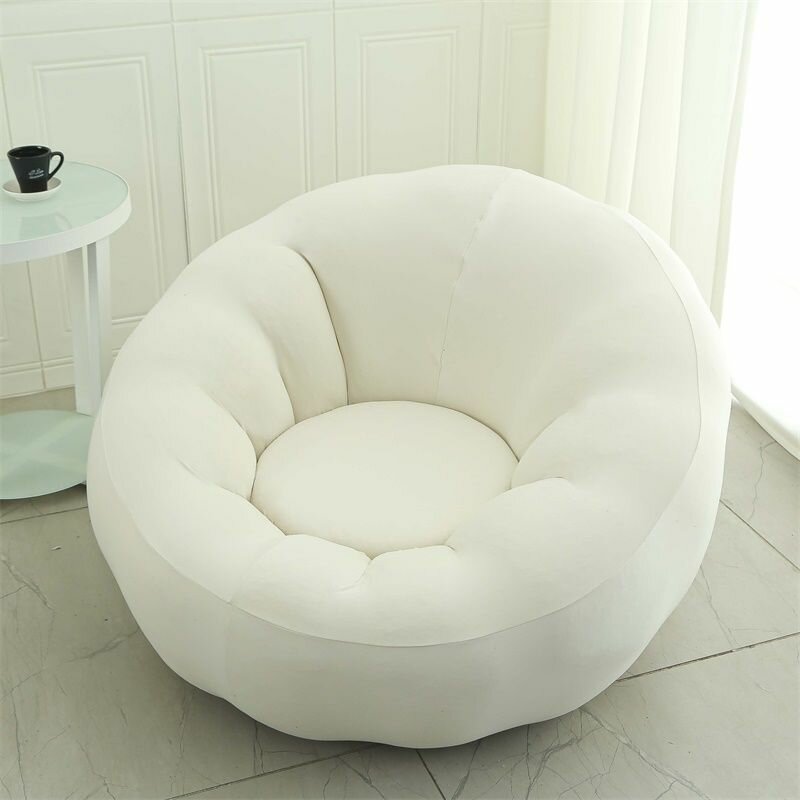 Универсальный эластичный чехол для дивана в форме тыквы, чехол для круглого кресла-пуфика, новый чехол для одноместного табурета с полным покрытием.