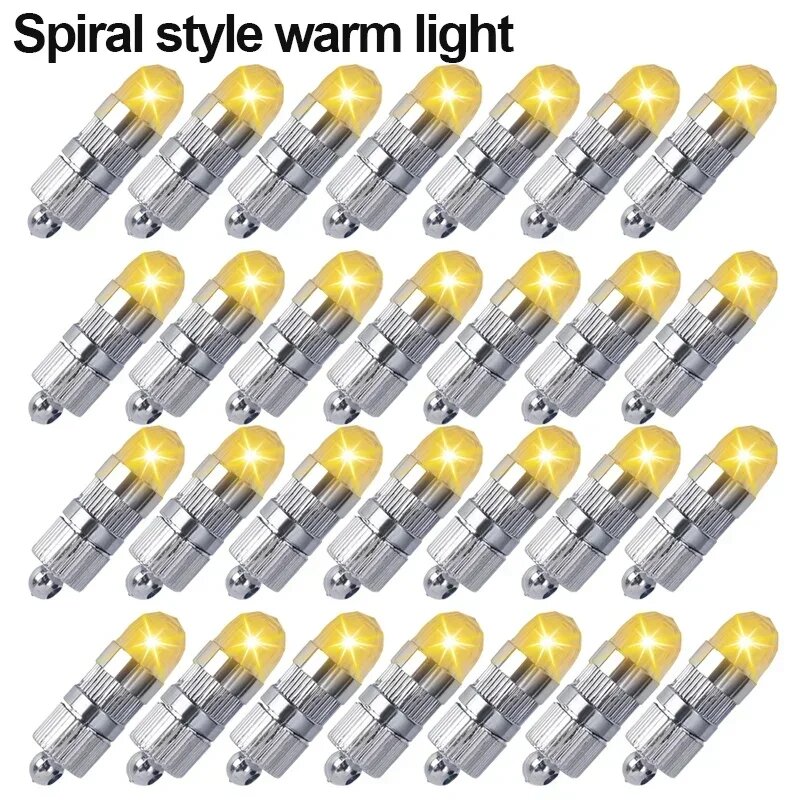 OEING мини светодиодная лампочка тёплый белый Spiral-1.5x3.7cm, 5PCS