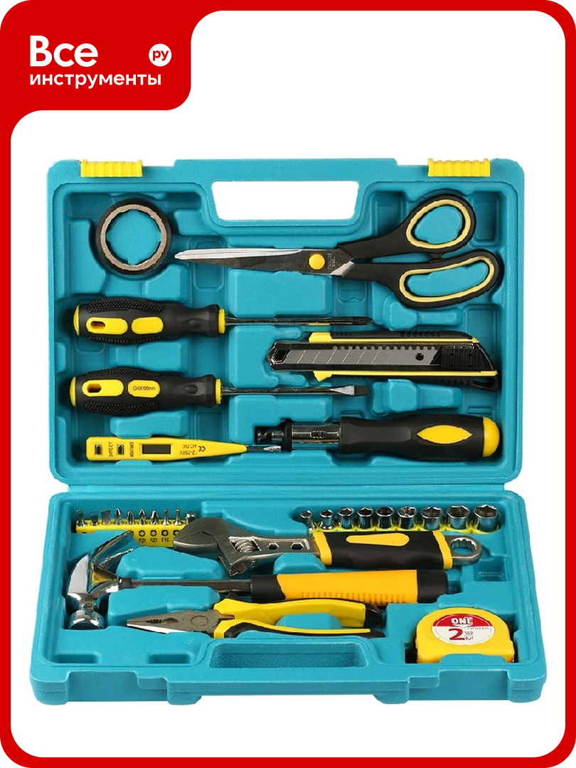 Набор инструментов Smartbuy 30 предметов, отвертки, биты, головки, плоскогубцы, молоток SBT-TS-31P1