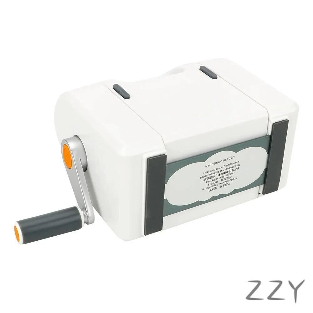 Машинка для вырубки и тиснения белого цвета, для бумаги, сталь и полимер