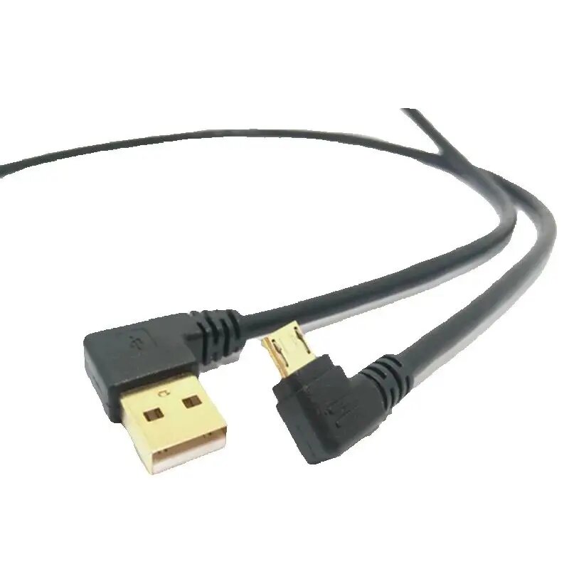 USB кабель Micro USB, 10 см, золотой