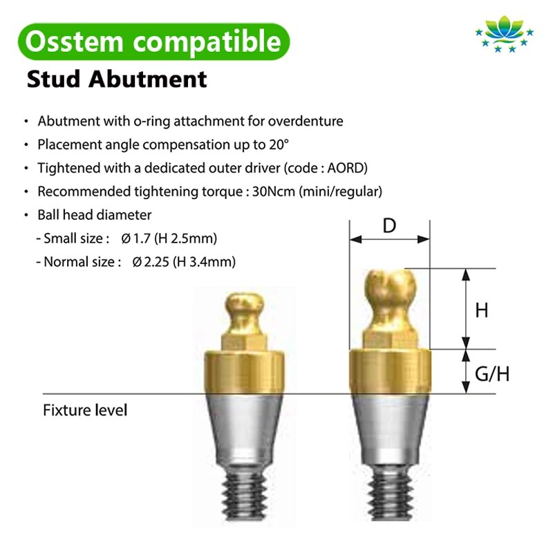Osstem Ball Attachment Mini Ø3.5 GSSAM3520 — фото 1