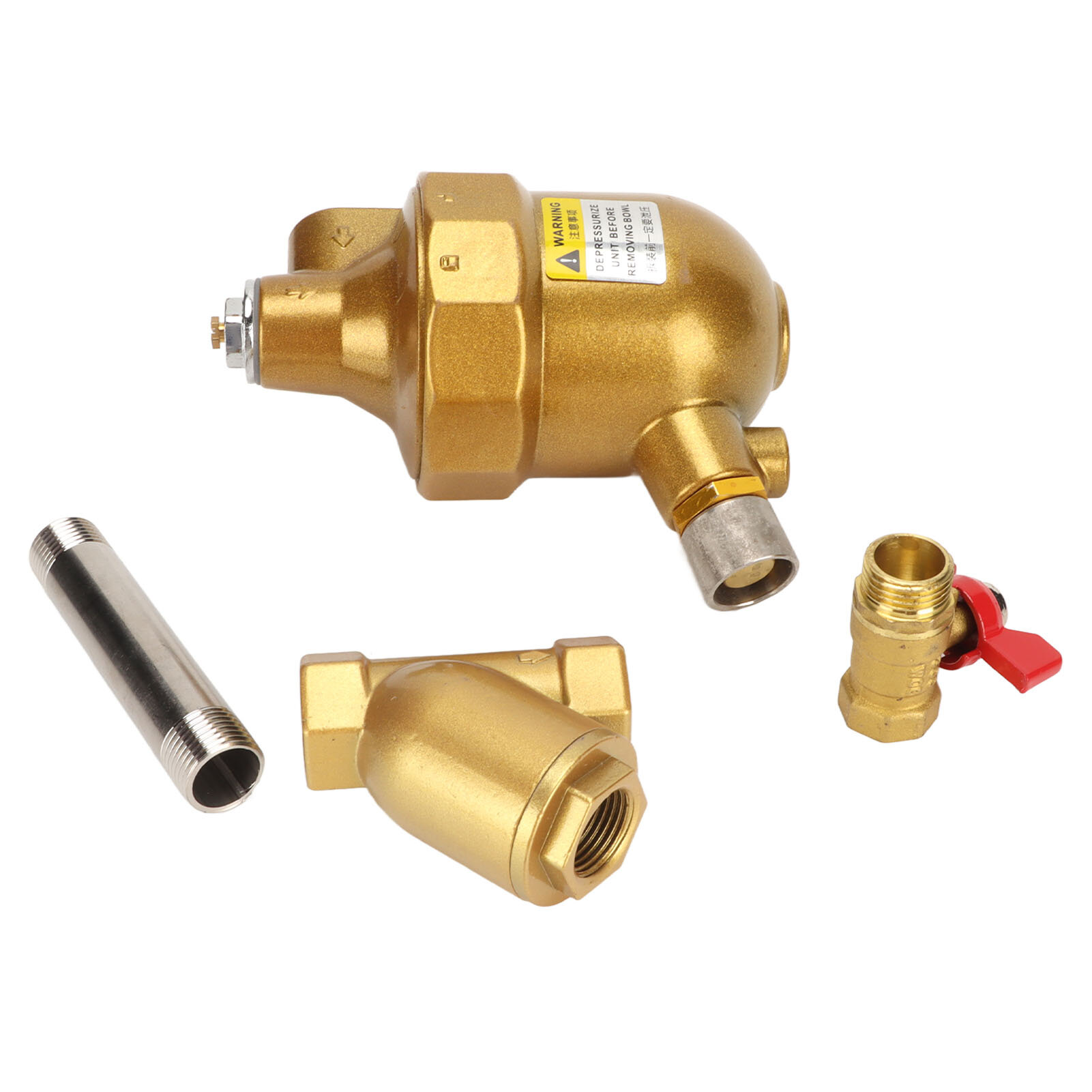 Автоматический дренажный клапан резервуара для хранения газа без потерь, стабильный прочный дренажный клапан воздушного компрессора