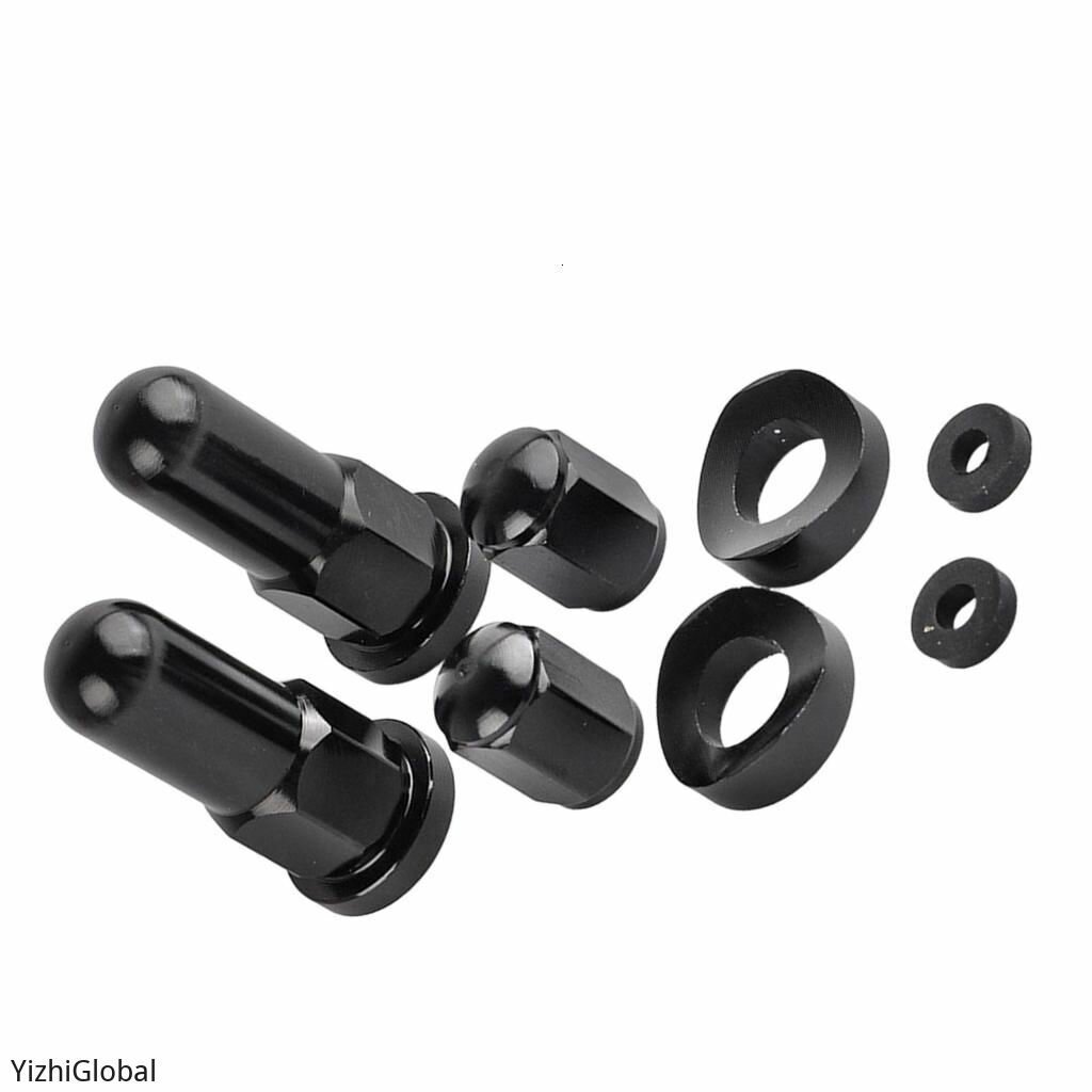 Металлические гайки-проставки для дисков черные