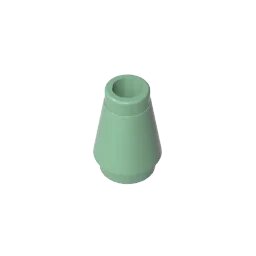 Конструктор GOBRICKS конус Sand Green(048) GDS-606