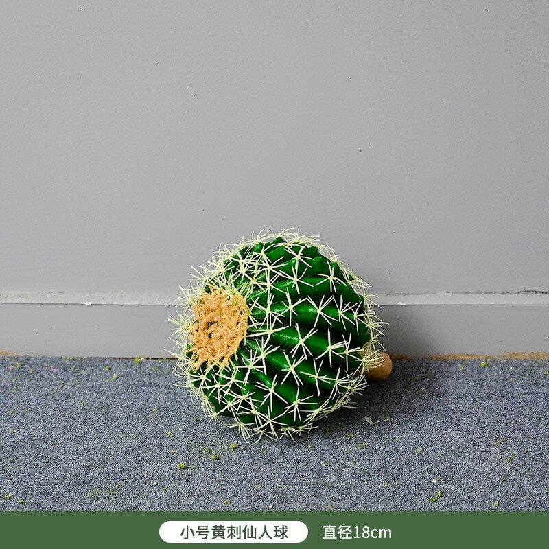 Искусственный кактус в форме шара, фальшивое зеленое растение, декор для окна, мягкое украшение, пустынный ландшафт, сизаль, искусственный кактус драцена, дерево тысячелетия