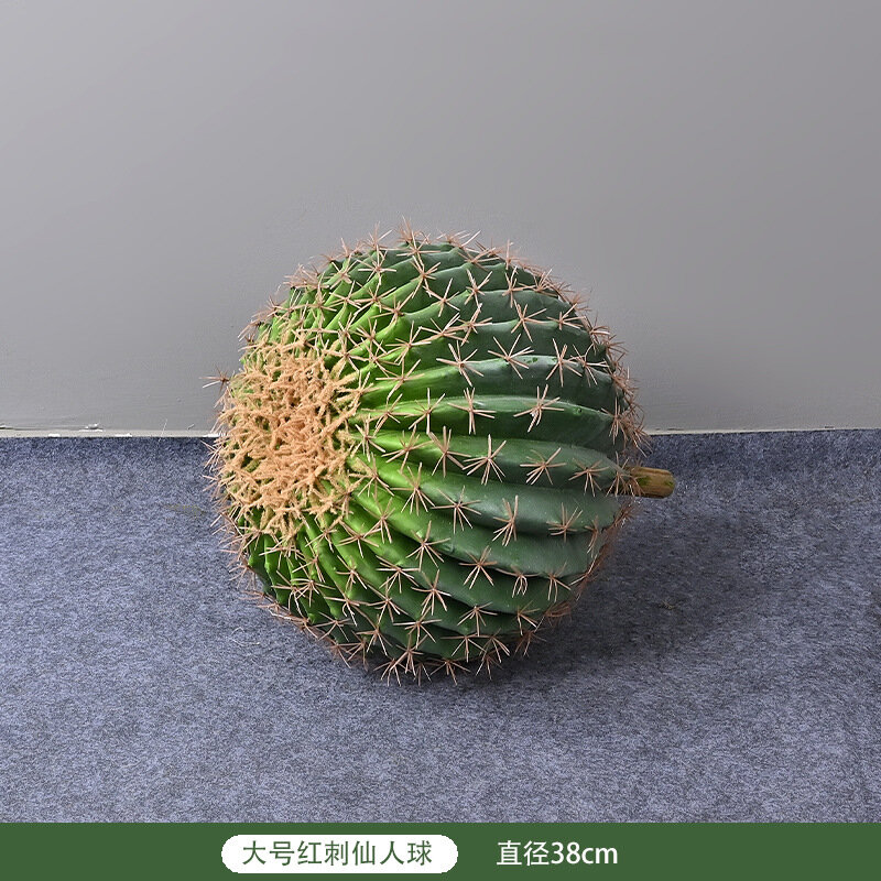 Искусственный кактус в форме шара, фальшивое зеленое растение, декор для окна, мягкое украшение, пустынный ландшафт, сизаль, искусственный кактус драцена, дерево тысячелетия