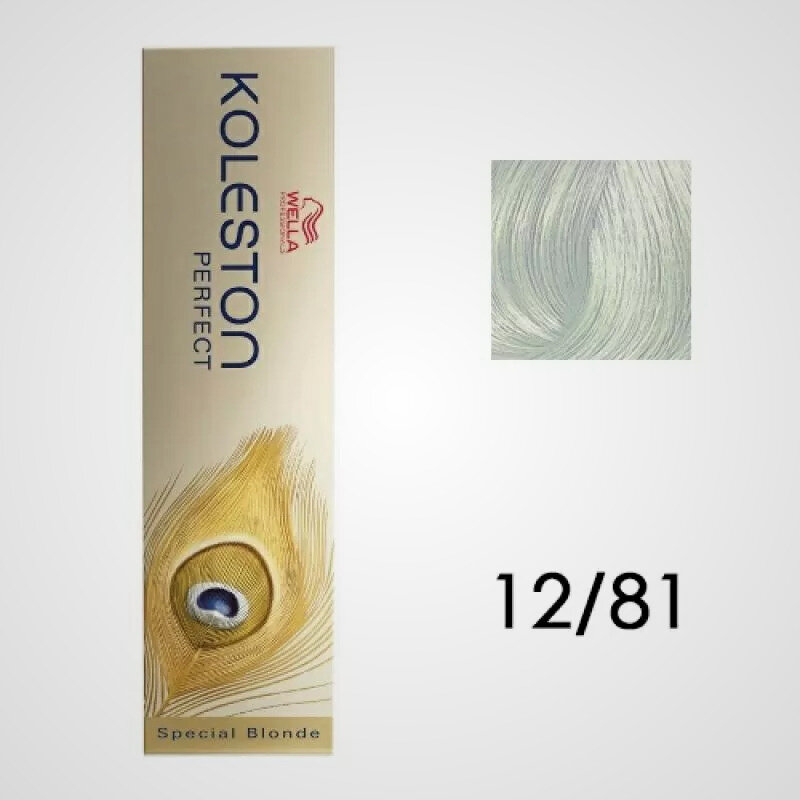 12/81 Стойкая крем краска Koleston 60мл WELLA Koleston perfect 12/81 Краска 60мл